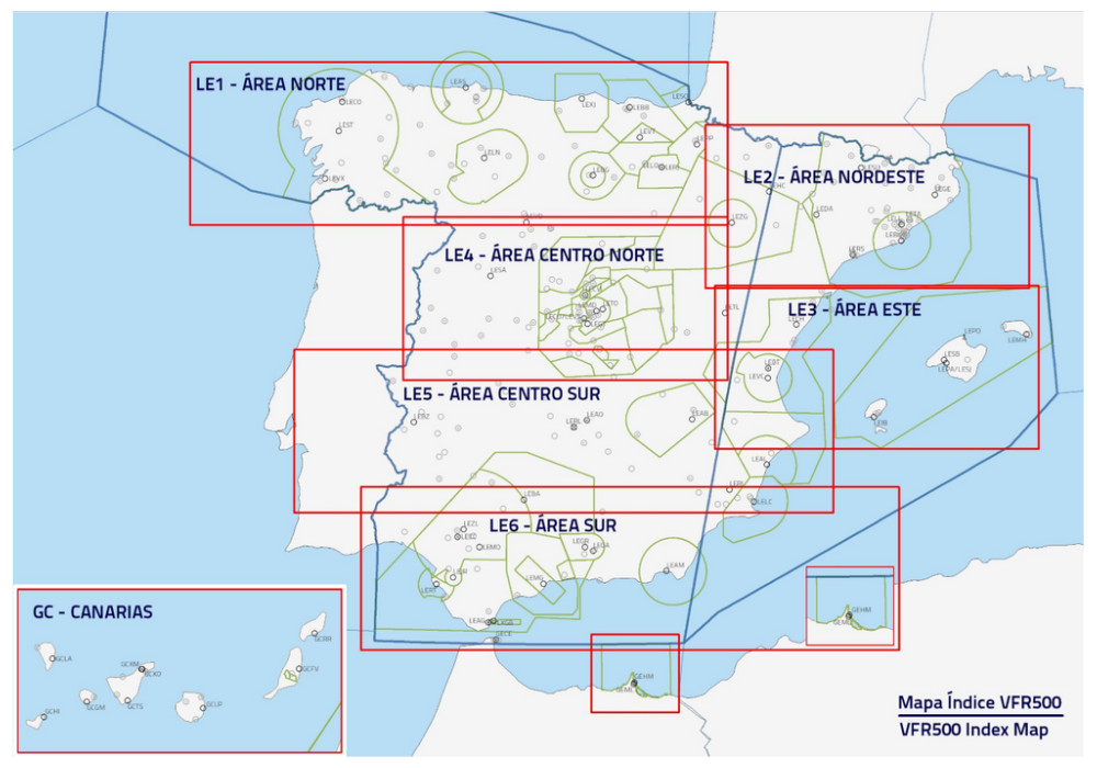 Carta Visual VFR500 ENAIRE 2024| BuckerBook LE LE4